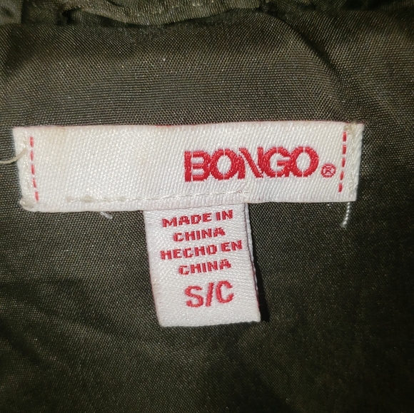 BONGO | Jackets & Coats | Bongo Quilted Vest Wfur Trimmed Hood Olive ...